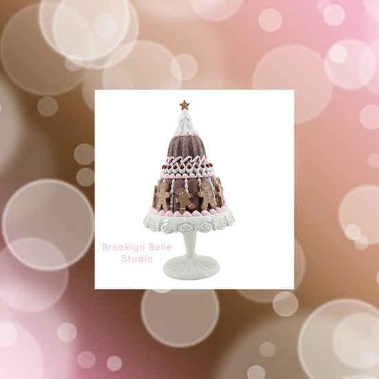 December Diamonds Gingerbread Tiered Cake: Festive Gingerbread Decor ...